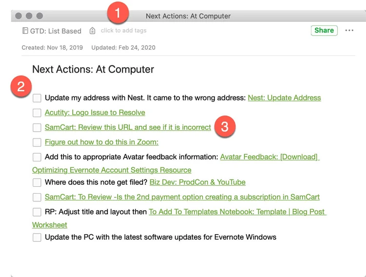 Notebooks: The Optimal Way to Organize Evernote for GTD®