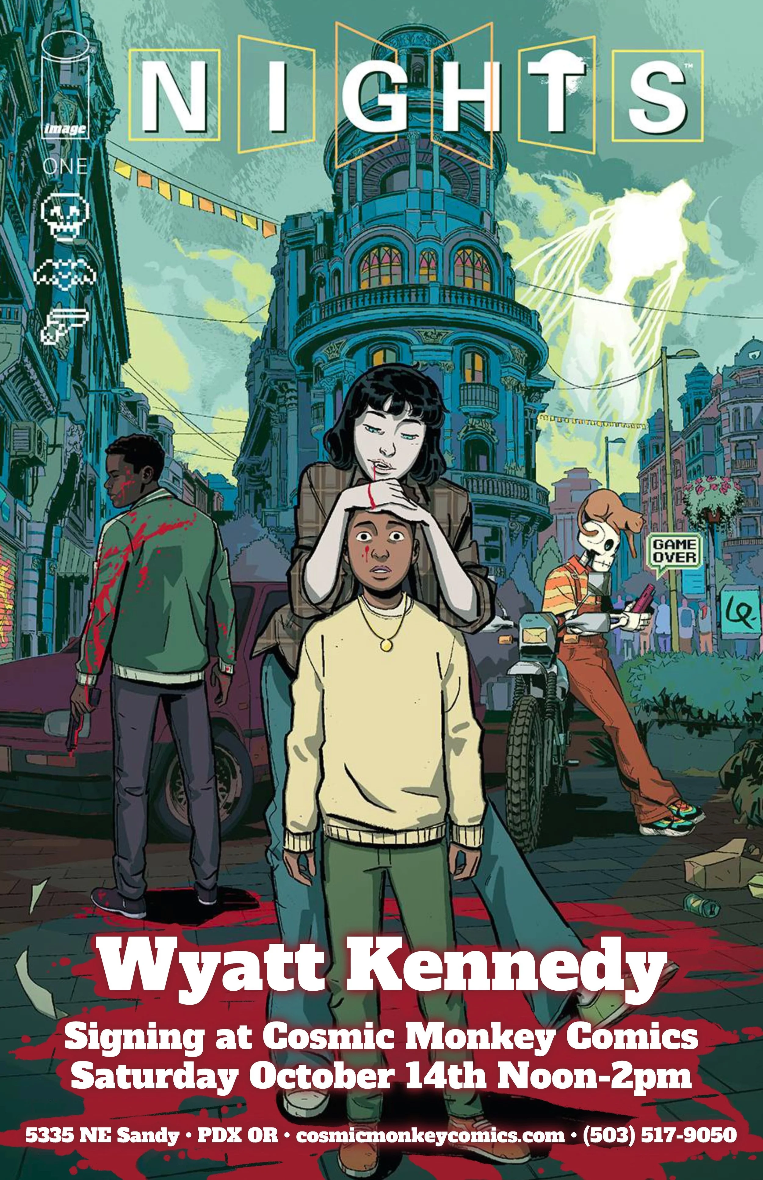 Nights #1 signing with Wyatt Kennedy at Cosmic Monkey Comics — Cosmic ...
