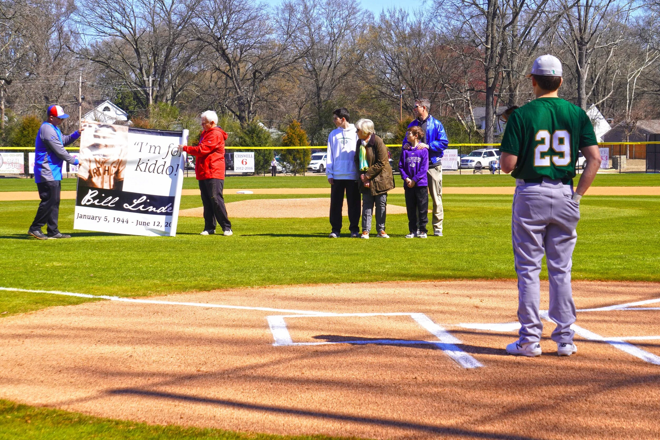 Harding Baseball Honors Long Time Supporter Bill Linder