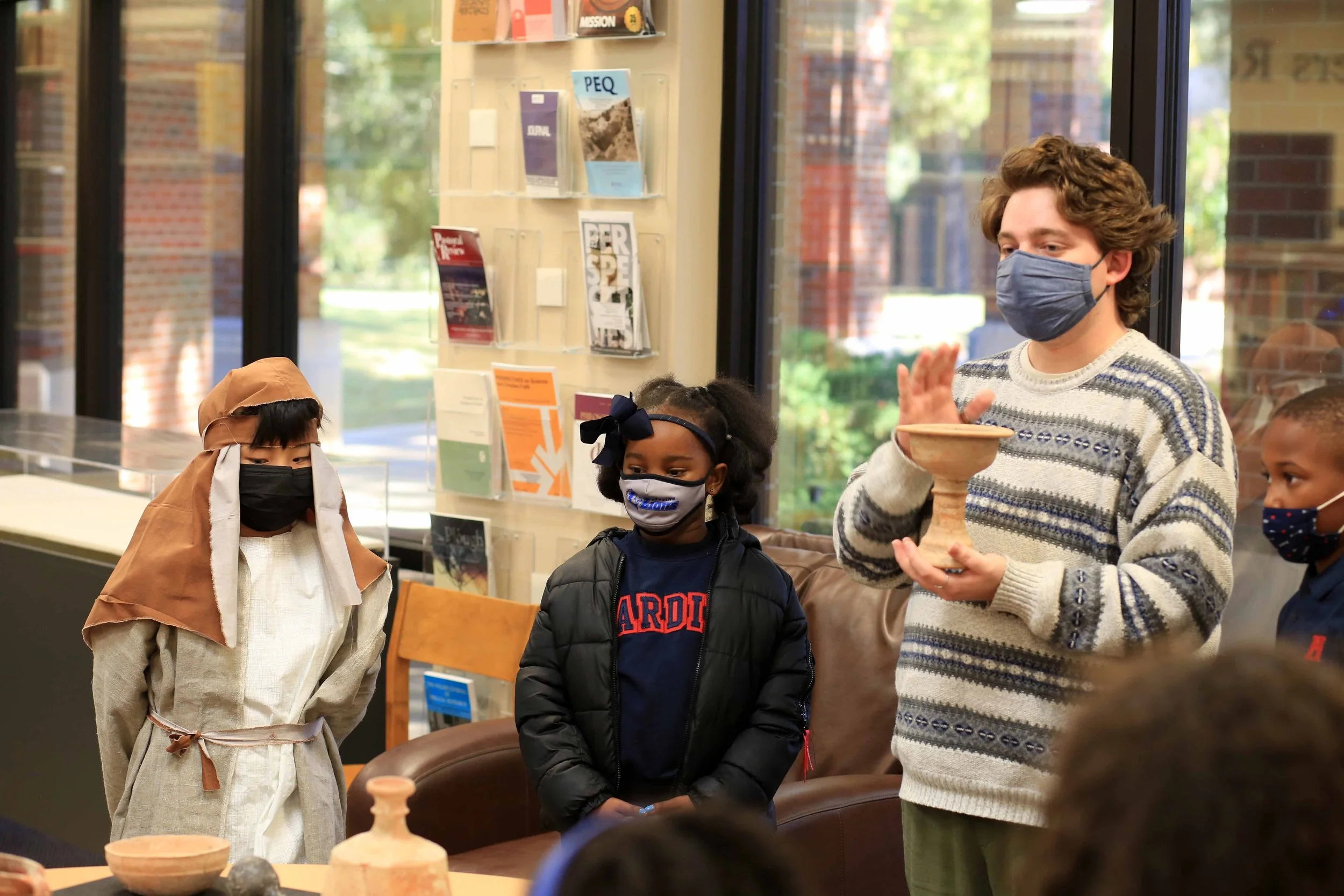 Third Grade Field Trip to the HST Library