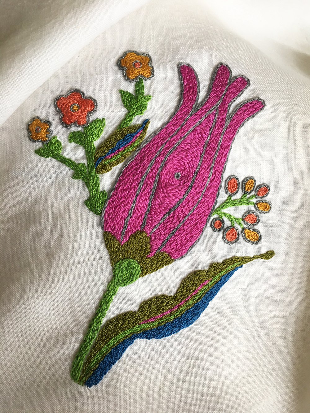 Simple Embroidery Designs For Chain Stitch
