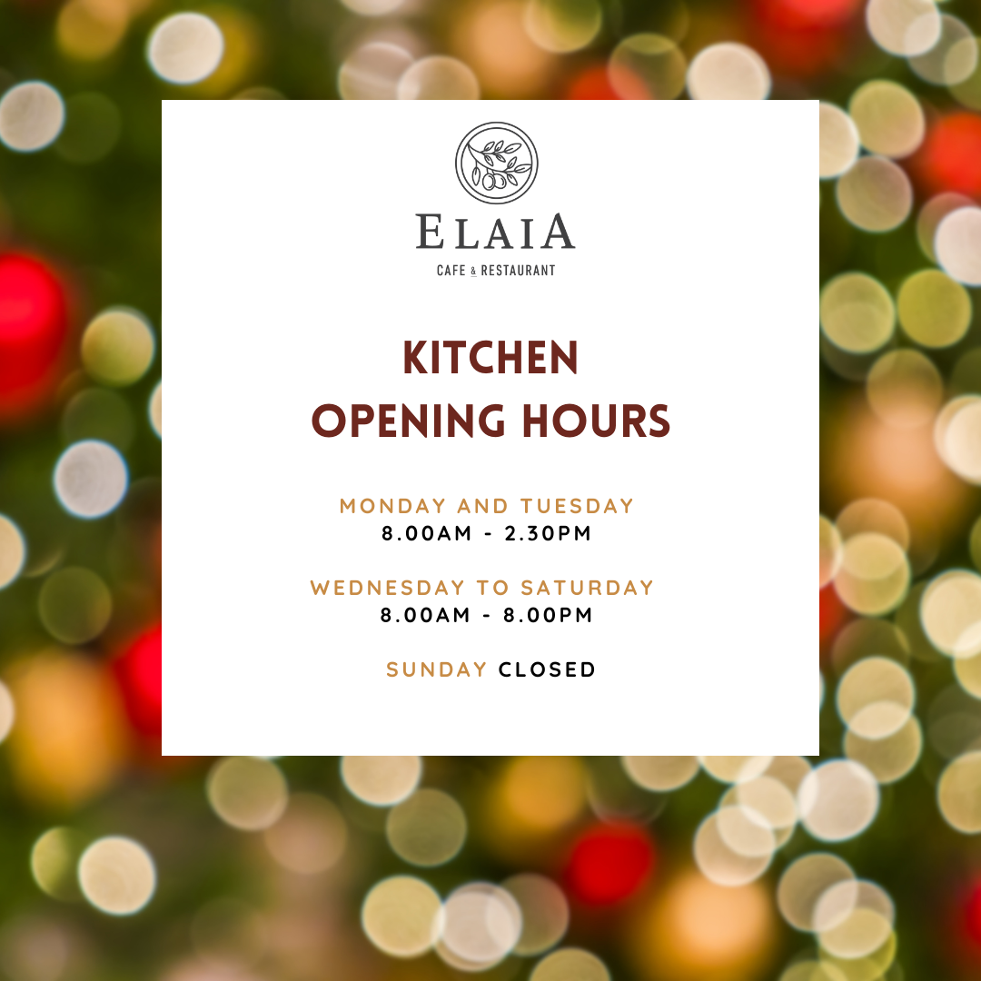 Diving Into December — Elaia Cafe & Restaurant