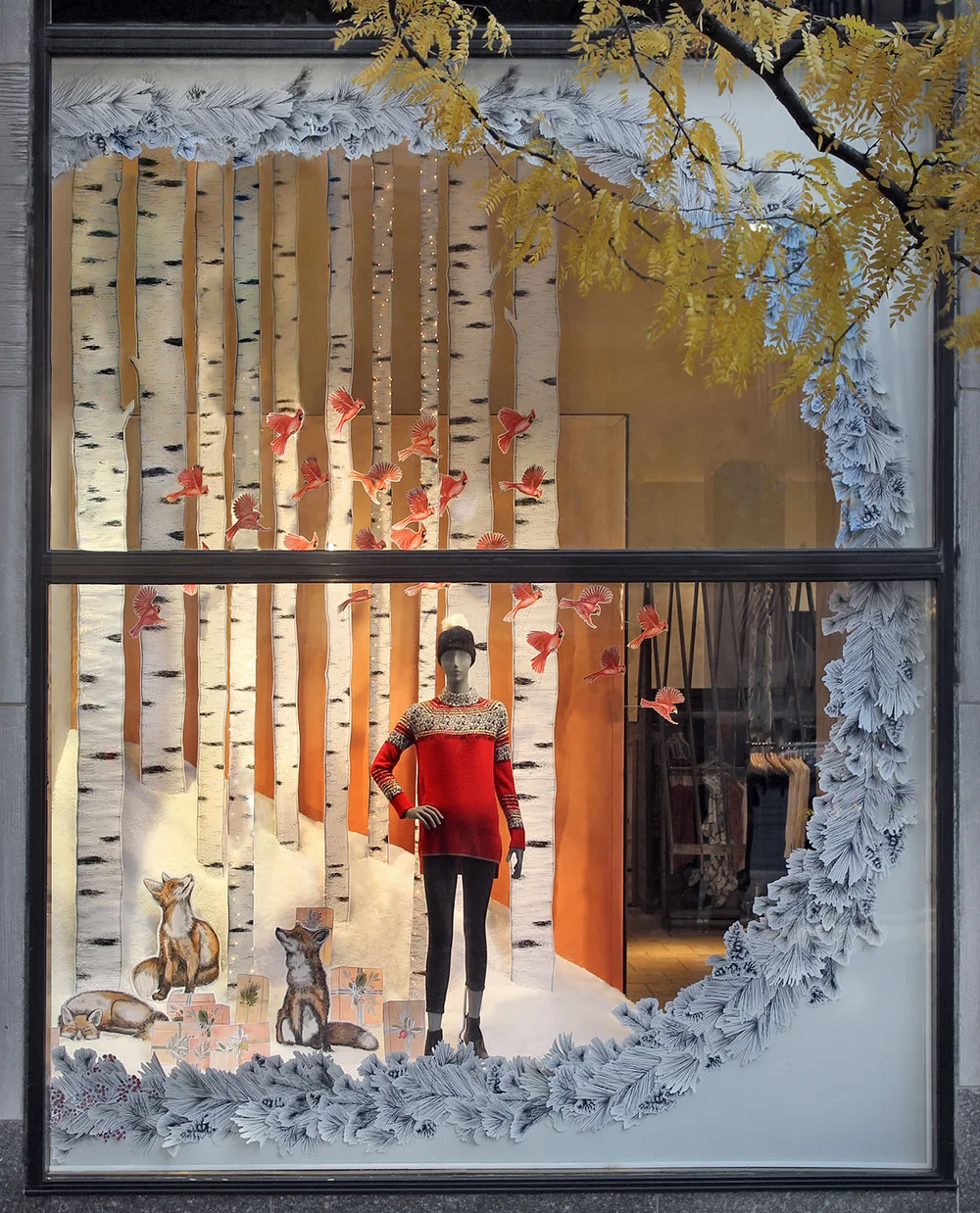 Anthropologie Window Displays Trees