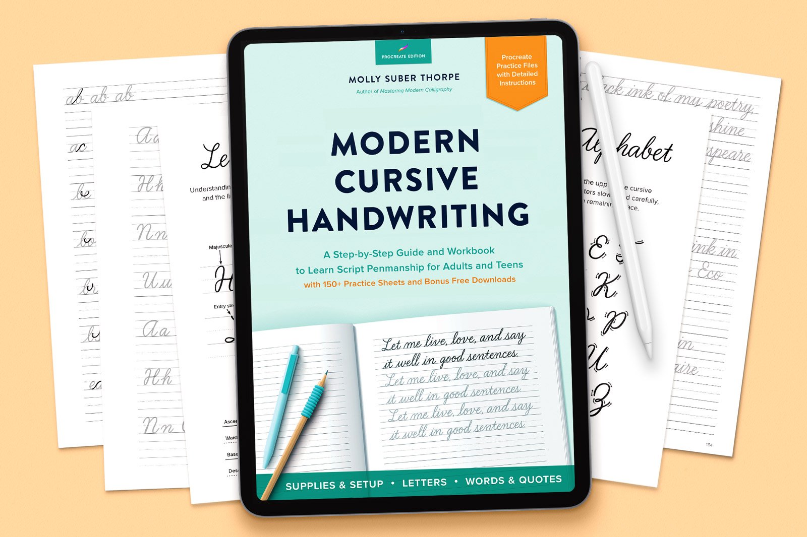 Modern Cursive Handwriting Workbook