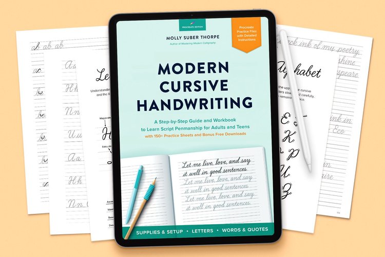 Modern Cursive Handwriting Workbook