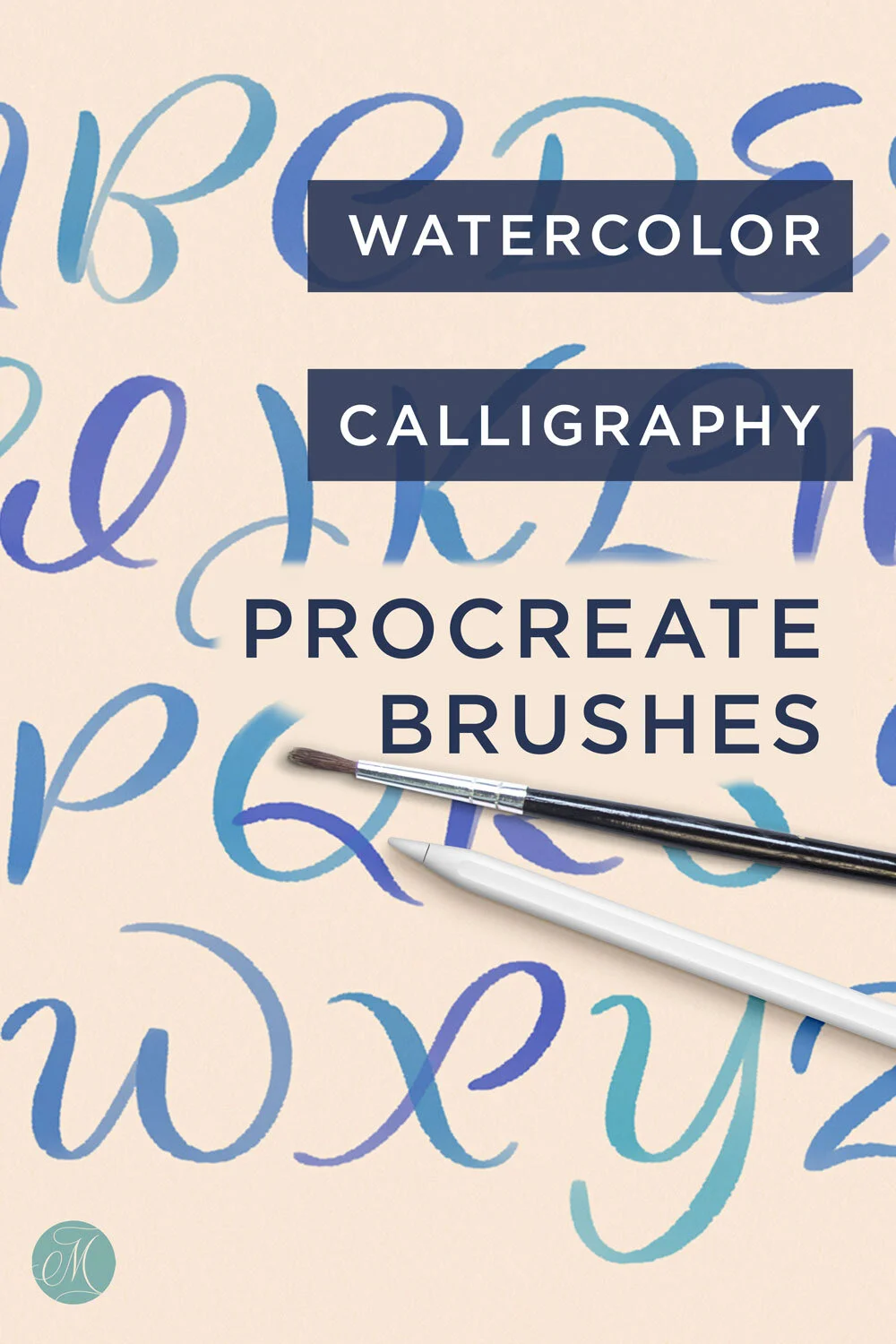 Inky Lettering Procreate Brushes | Molly Suber Thorpe