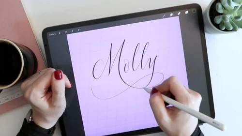 Procreate Letter Guide Hack | Molly Suber Thorpe