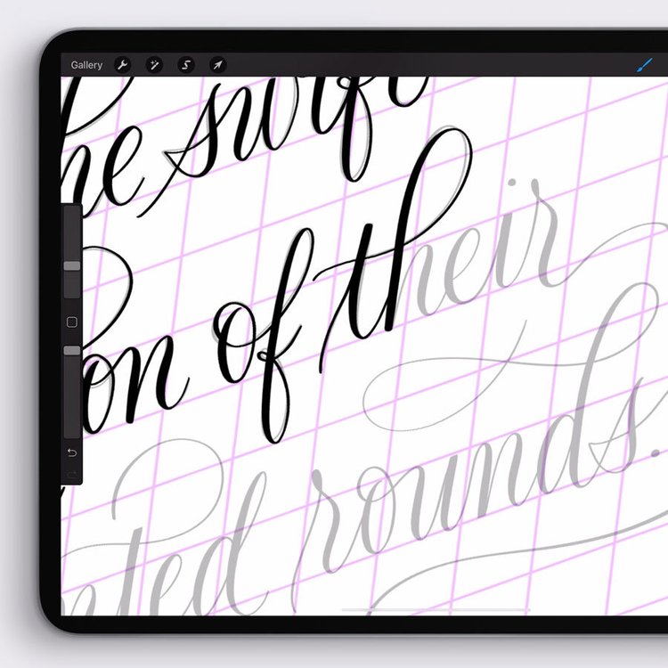 iPad Calligraphy Flourishing Follow-Along with Commentary