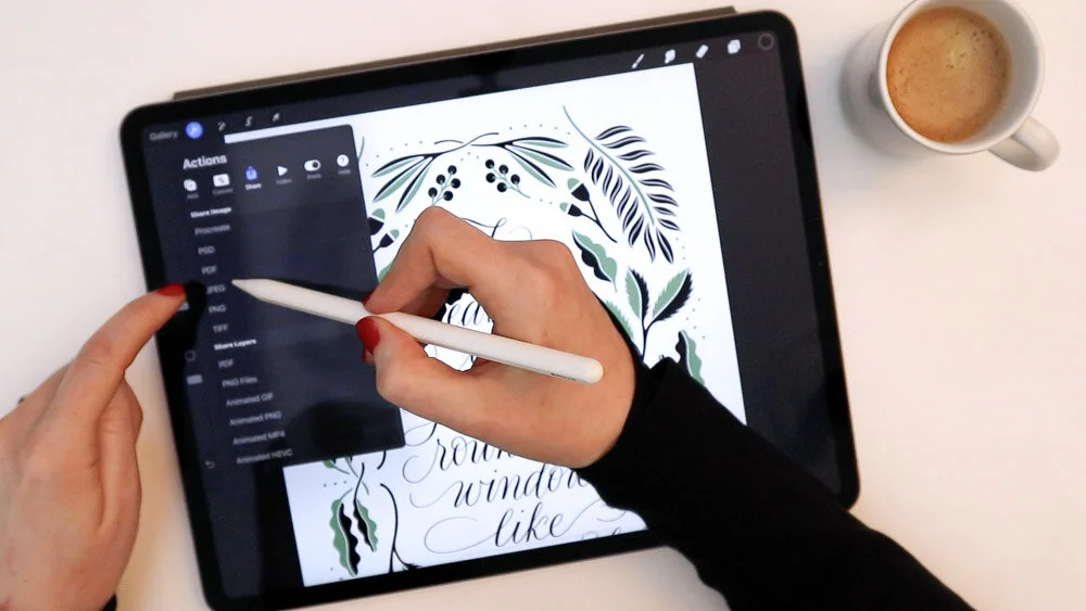 Practice Calligraphy with the Procreate Reference Window | Molly Suber ...