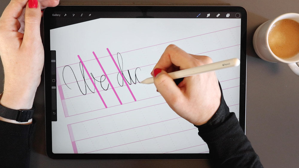 How to Write Backhand Calligraphy with Watercolor Lettering | Molly ...