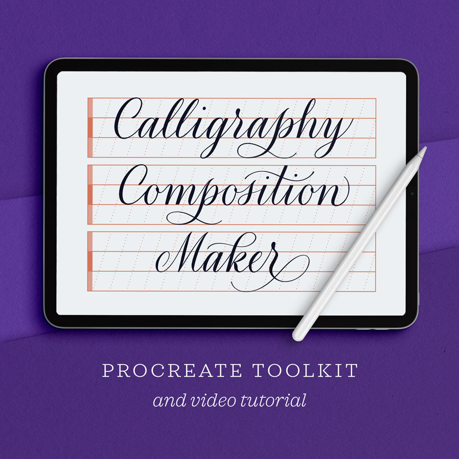 Calligraphy Flourishing Process in Procreate | Molly Suber Thorpe