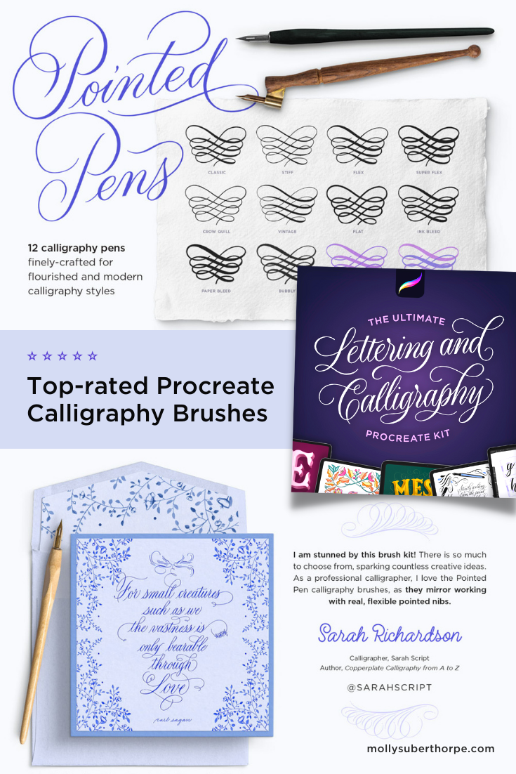 Capital Calligraphy Alphabet Demo | Molly Suber Thorpe