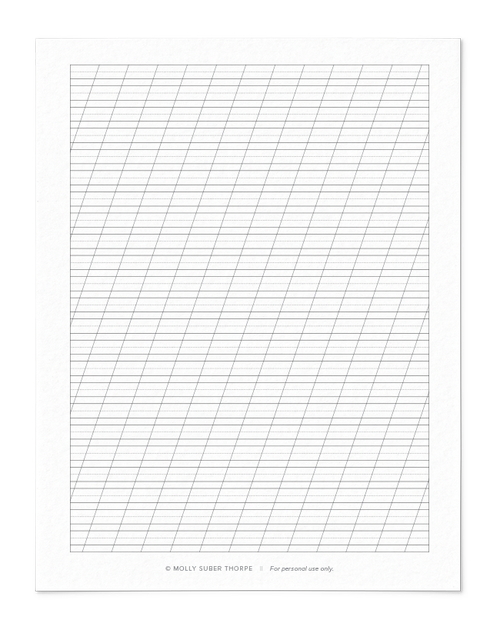 Modern Cursive Handwriting Freebies | Molly Suber Thorpe