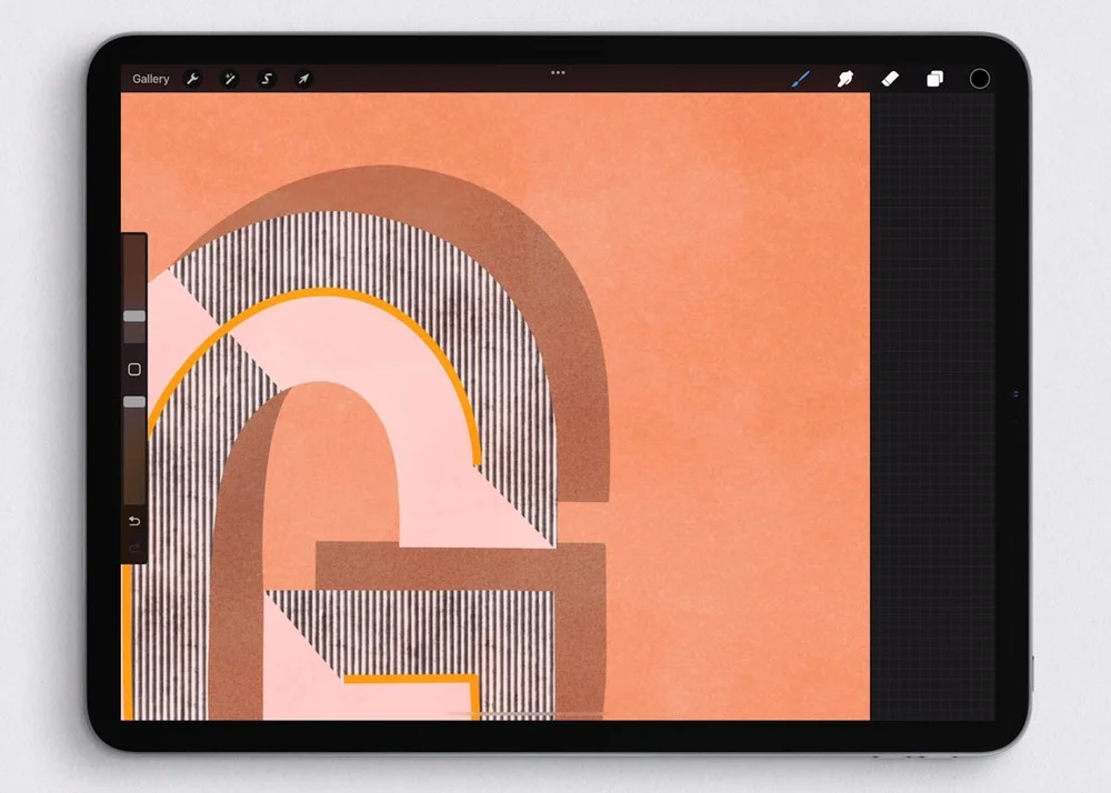 How to Draw a Drop Cap Letter G in Procreate | Molly Suber Thorpe