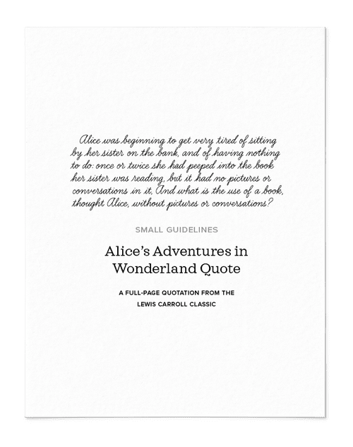 Modern Cursive Handwriting Private Page