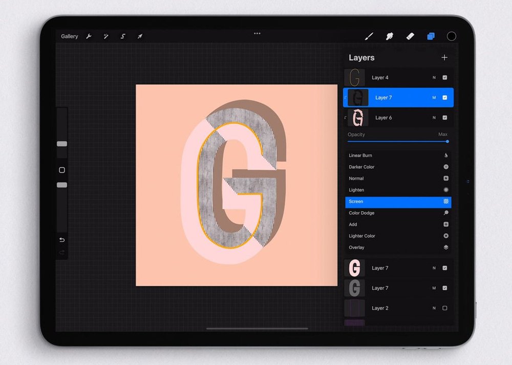 How to Draw a Drop Cap Letter G in Procreate | Molly Suber Thorpe