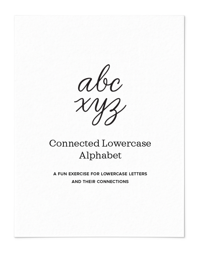 Modern Cursive Handwriting Freebies | Molly Suber Thorpe