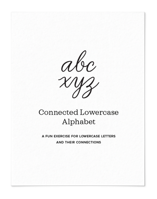 Modern Cursive Handwriting Freebies | Molly Suber Thorpe