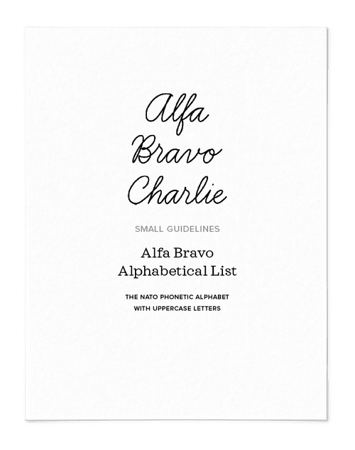 Modern Cursive Handwriting Private Page