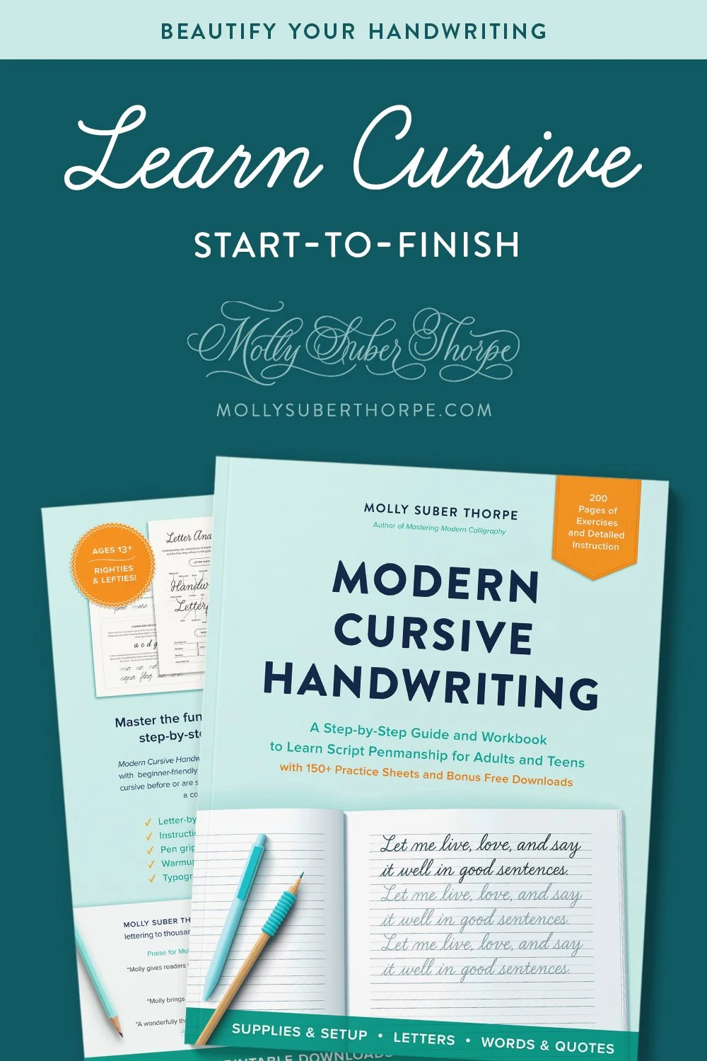 New Book: Modern Cursive Handwriting | Molly Suber Thorpe