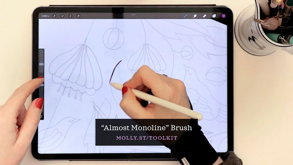 How to Draw Folk Art in Procreate | Molly Suber Thorpe