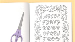 Decorative Alphabets Coloring Book: Ornamental Lettering A–Z