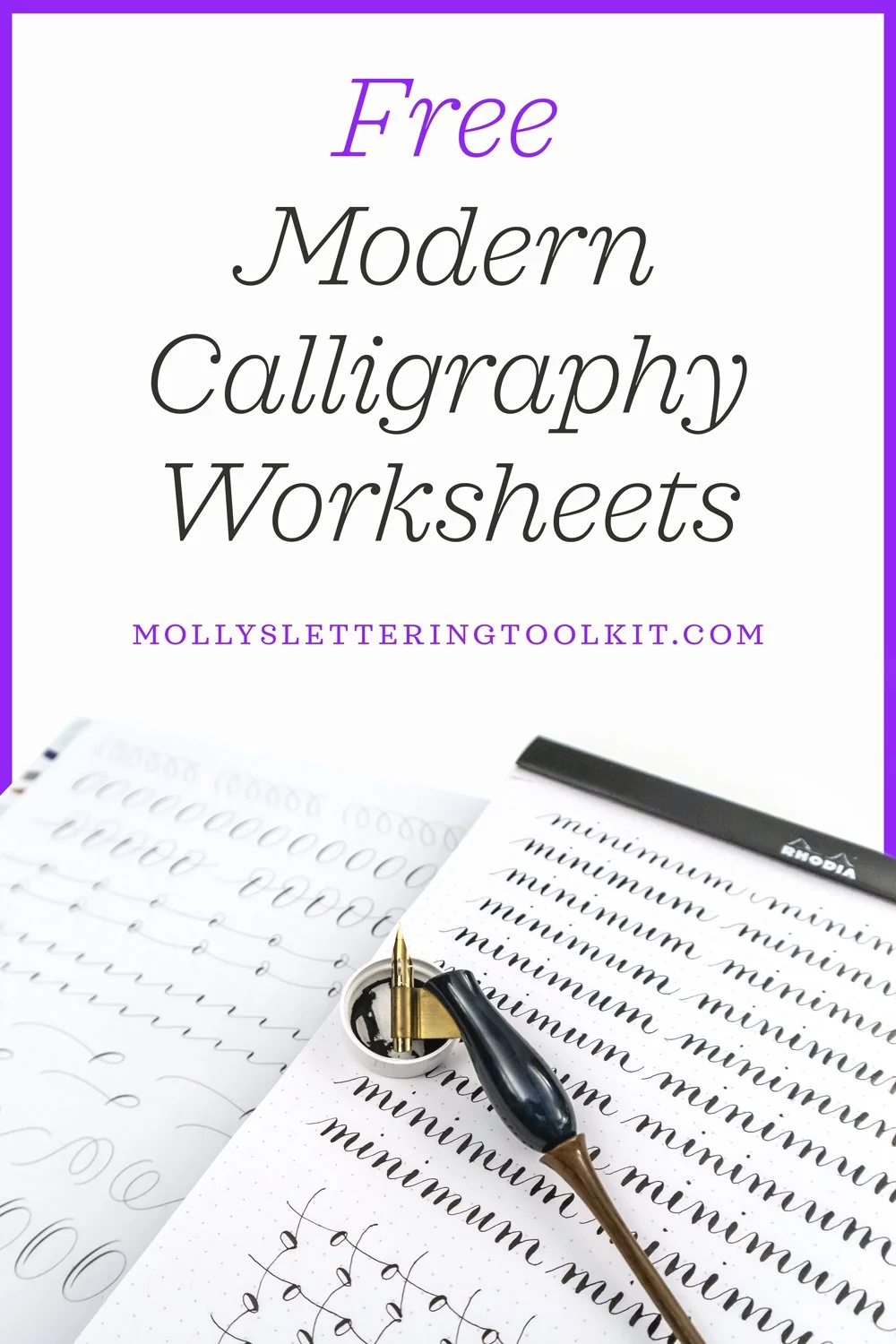 Free Workbook: 8 Principles of Lettering Flourishes | Molly Suber Thorpe