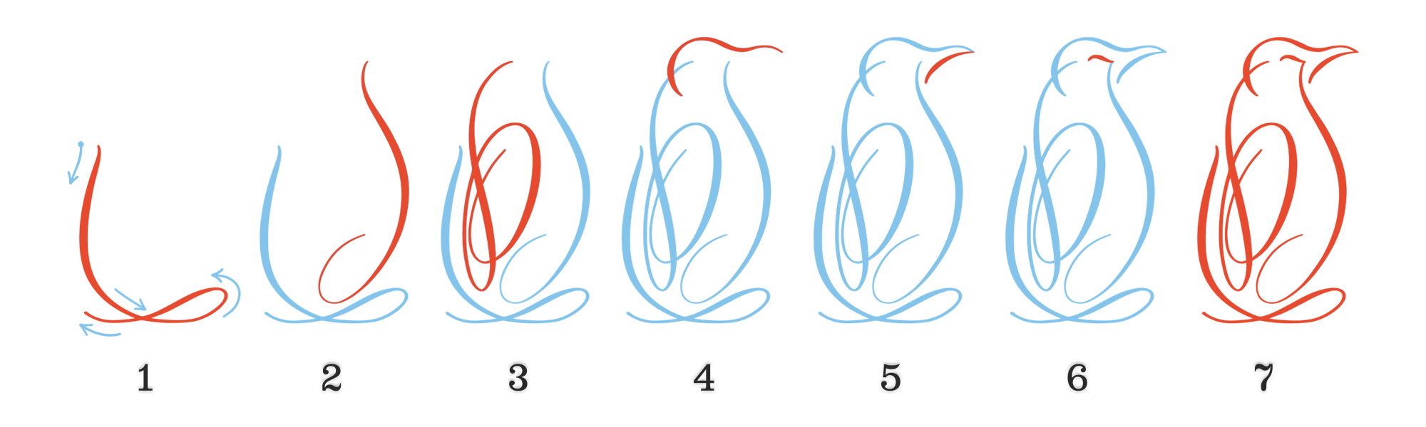 Animal Flourishes Workbook: 15 Calligraphy Flourish Illustrations to Trace and Copy | Molly ...