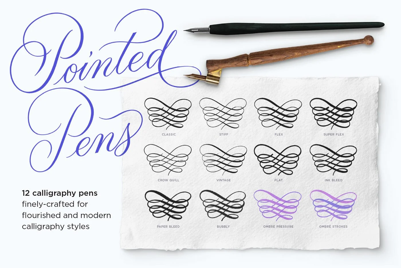 Calligraphy Nibs Procreate Brush Pack | Molly Suber Thorpe
