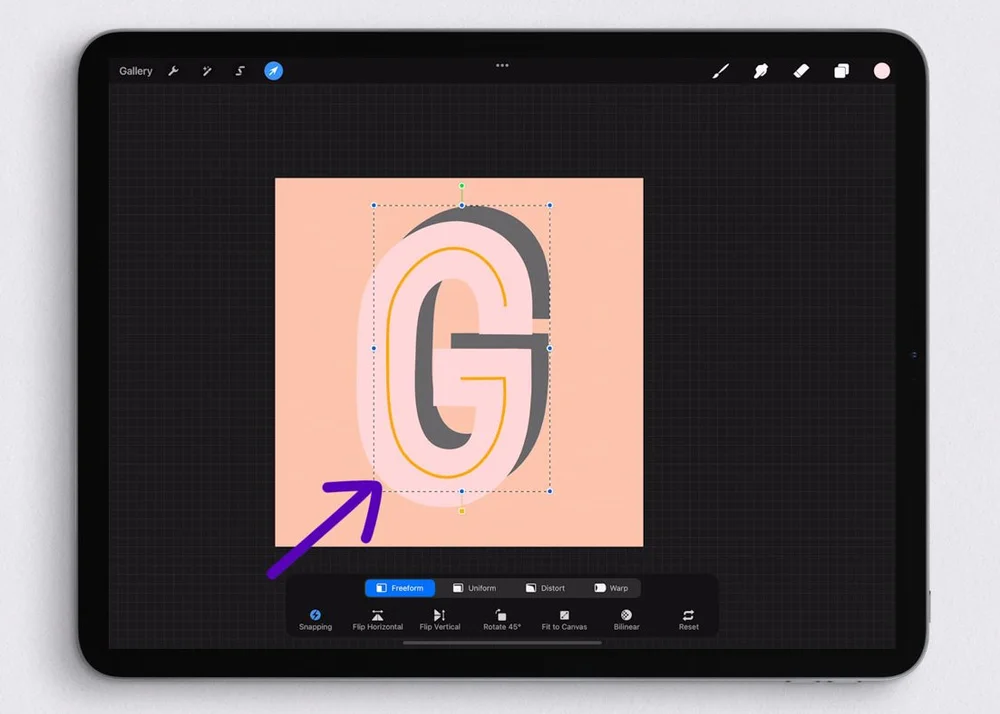 How to Draw a Drop Cap Letter G in Procreate | Molly Suber Thorpe