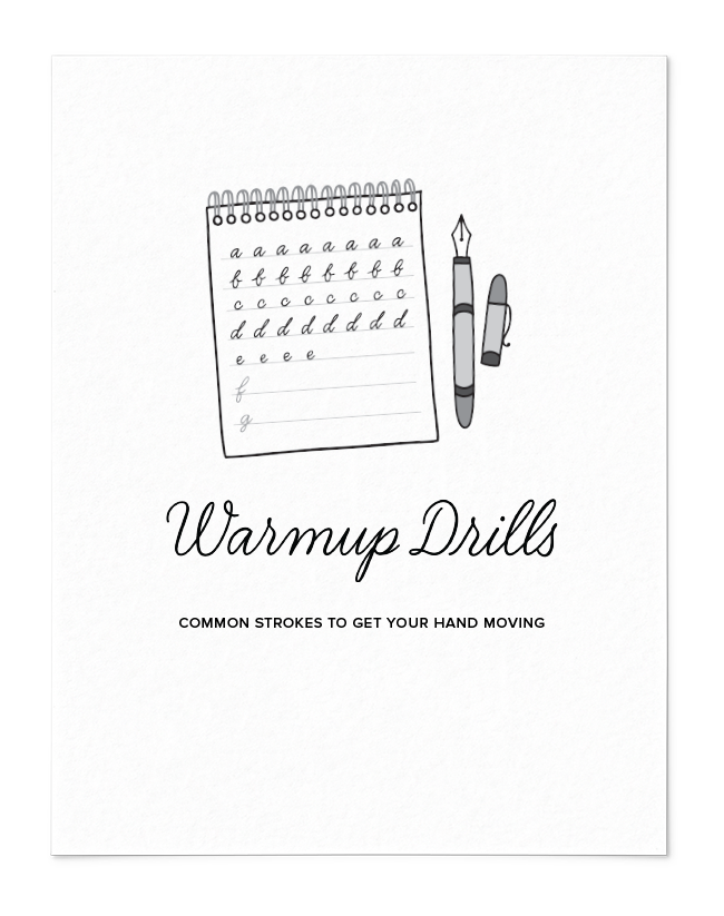 Modern Cursive Handwriting Freebies | Molly Suber Thorpe