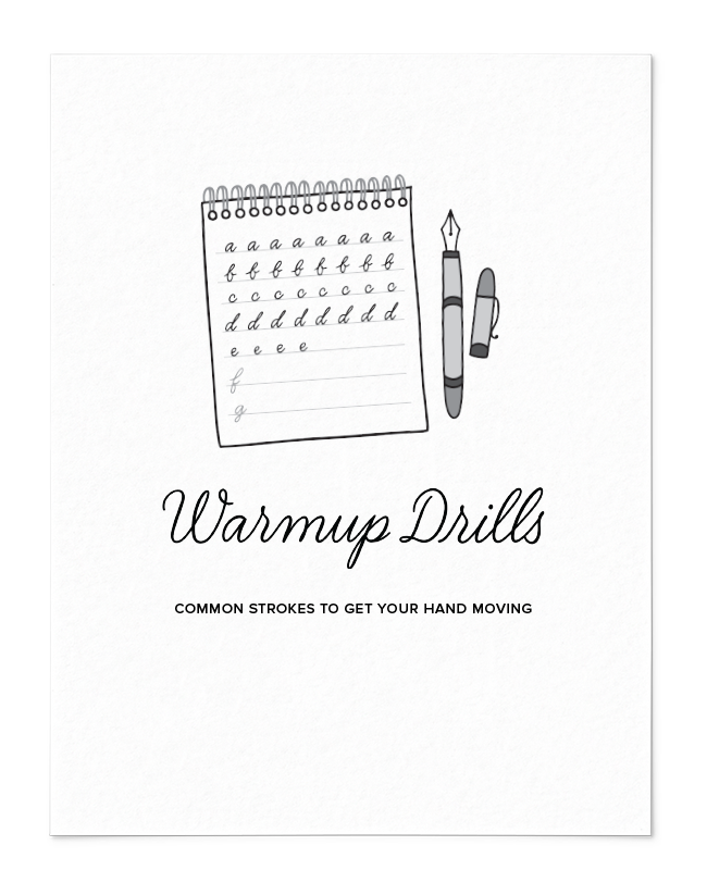 Modern Cursive Handwriting Private Page