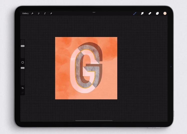 How to Draw a Drop Cap Letter G in Procreate | Molly Suber Thorpe