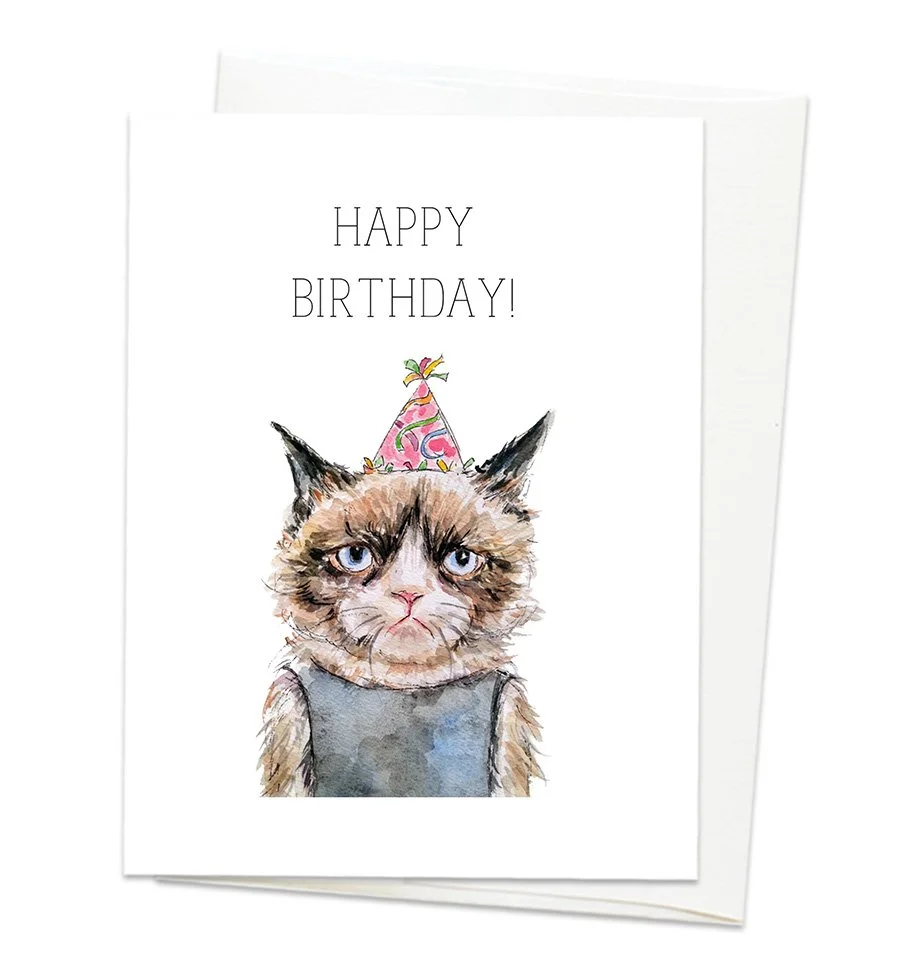 Grumpy Cat Birthday Card Printable Grumpy Cat Birthday Cards | Zazzle
