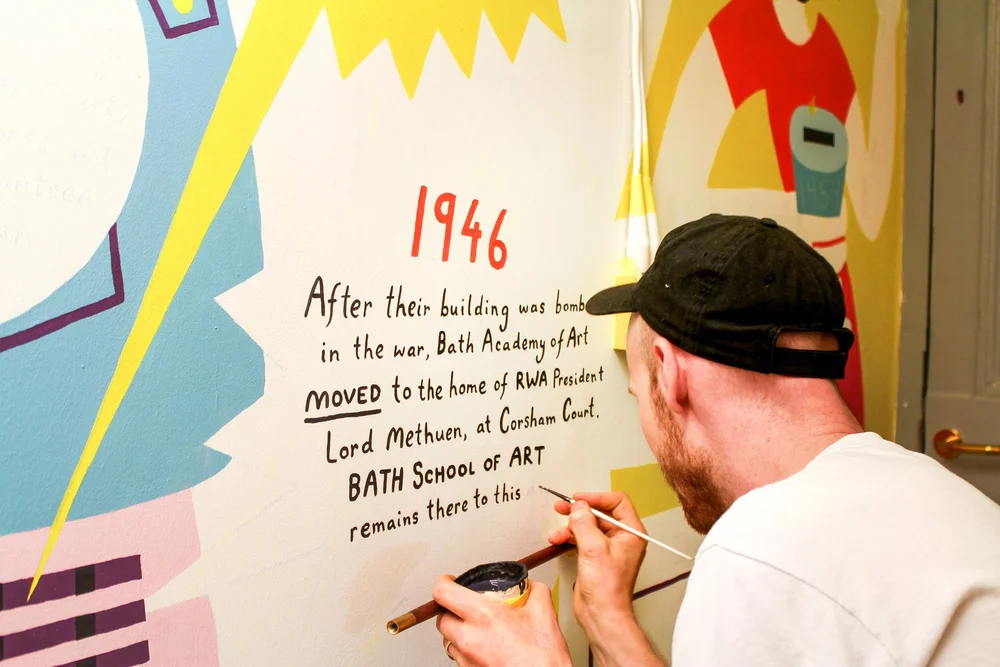 RWA / history timeline mural — Dave Bain illustration | Freelance ...