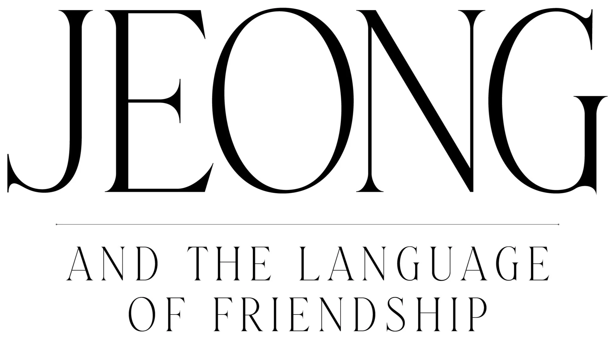 Jeong and the Language of Friendship — THE BITTER SOUTHERNER