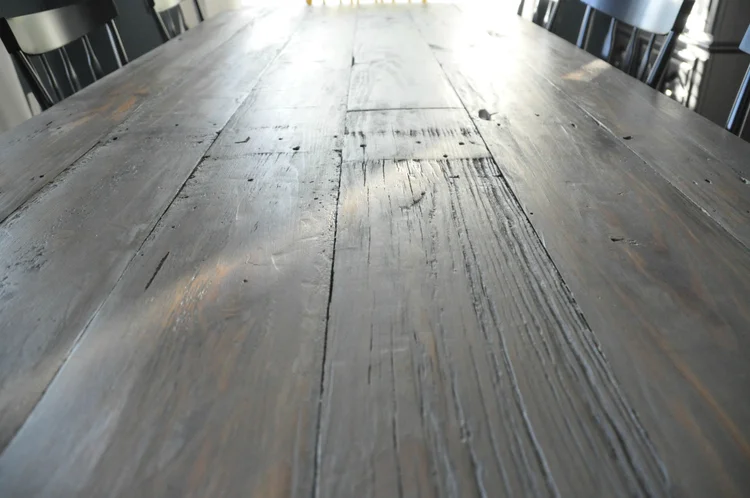 How to Finish a Farmhouse Tabletop — Decor and the Dog