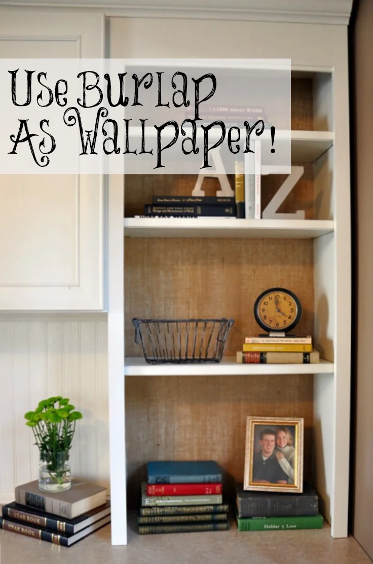Using Burlap As Wallpaper