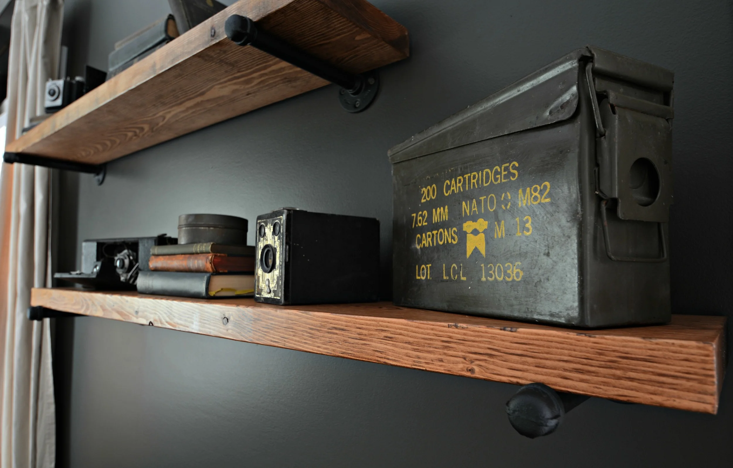 DIY Industrial Shelving Tutorial/ BLACK+DECKER Drill Giveaway — Decor ...