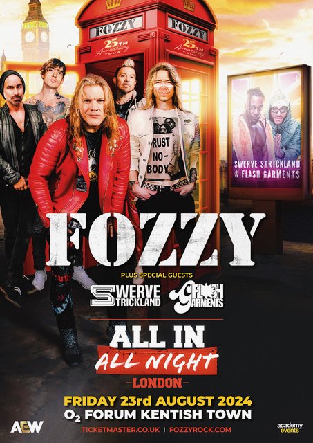 LIVE: FOZZY presents ALL IN ALL NIGHT LONDON AT O2 FORUM, KENTISH TOWN ...