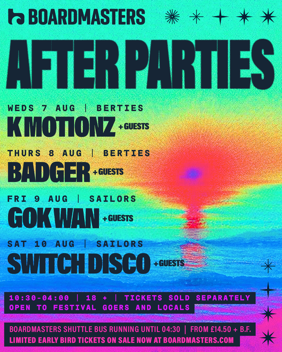 FESTIVAL: BOARDMASTERS AFTER PARTIES ARE HERE - Book early to avoid ...