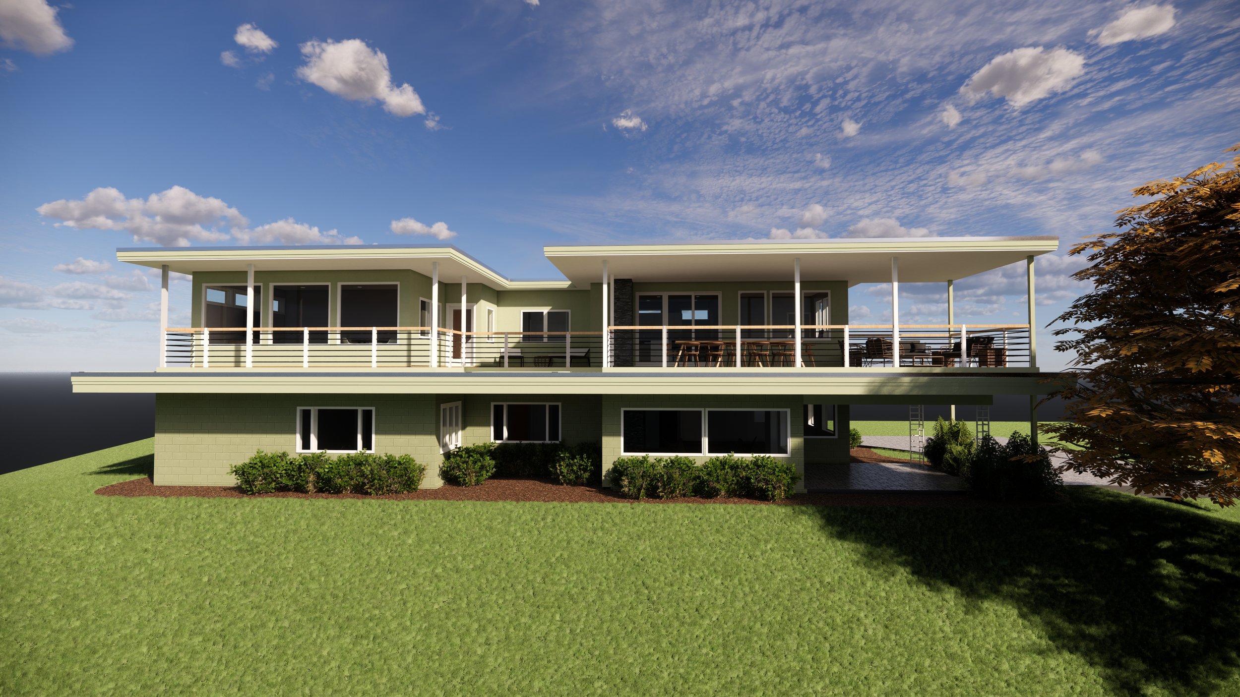 Mid-Century Modern Addition - Harrington Architecture