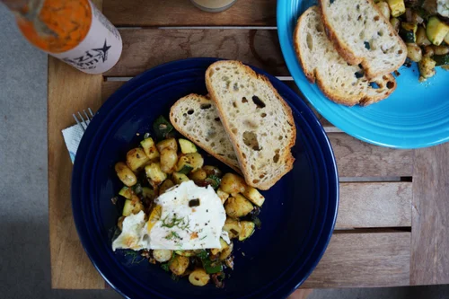 7.8.14 Fingerling Potato and Zucchini Hash — Wisconsin from Scratch