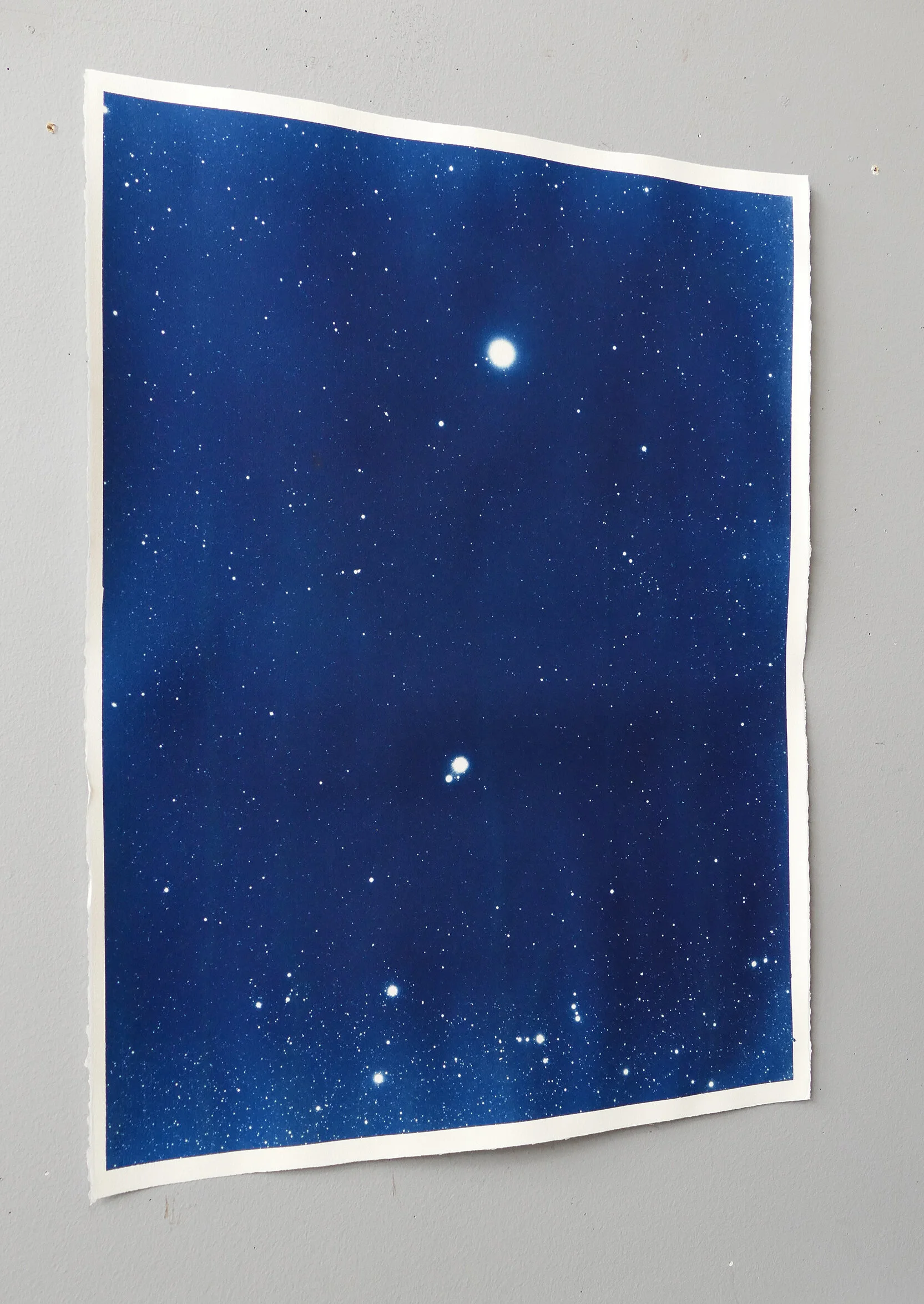 Deep Space Star Field Cyanotype 22" x 30" — AGENT GALLERY CHICAGO
