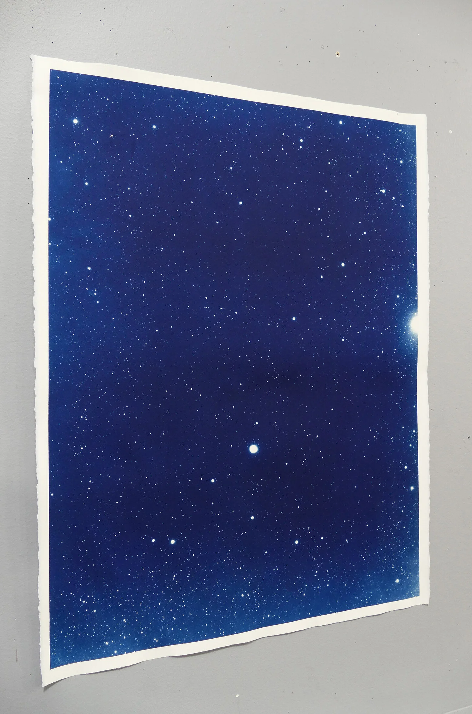 Star field Cyanotype on Watercolor Paper — AGENT GALLERY CHICAGO