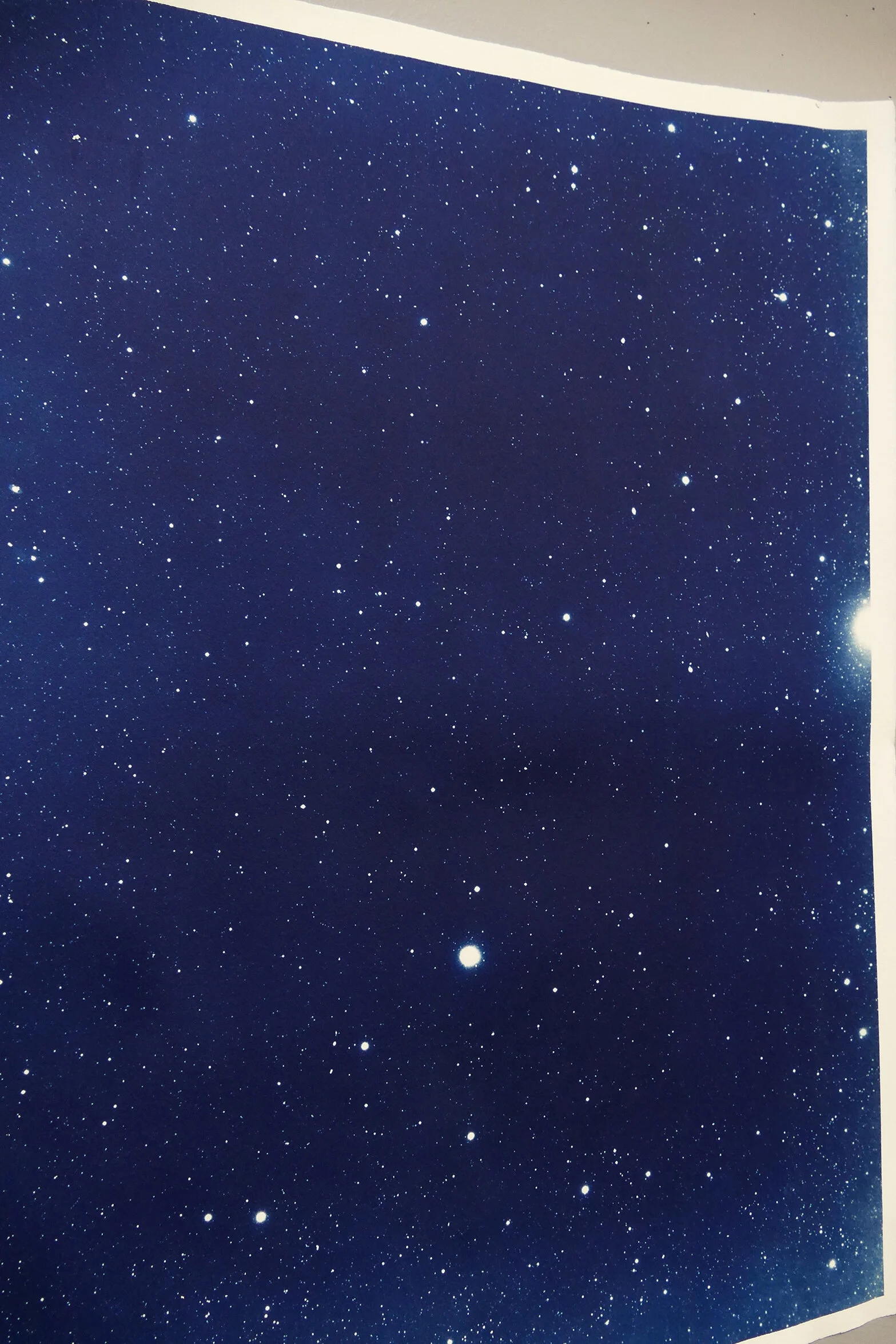 Star field Cyanotype on Watercolor Paper — AGENT GALLERY CHICAGO
