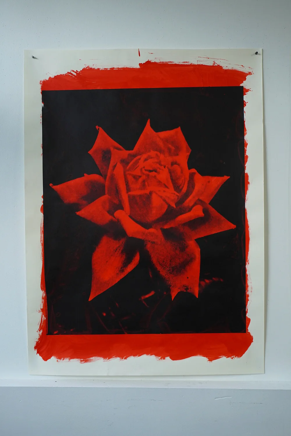 Red Rose Acrylic Painting