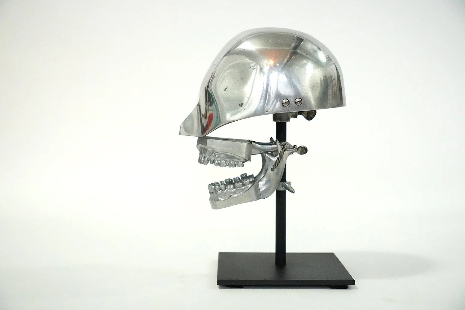 1930's Aluminum Dental Phantom with Solid Aluminum Fixed Teeth Set #1 ...