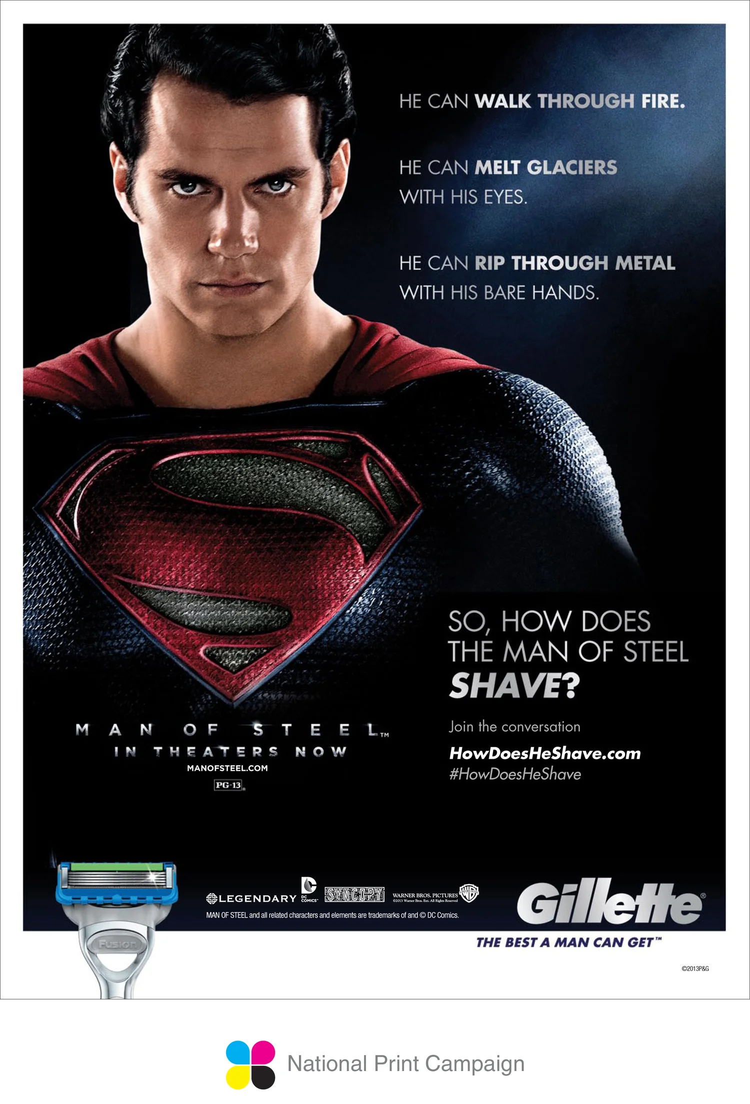 Man Of Steel On Fire