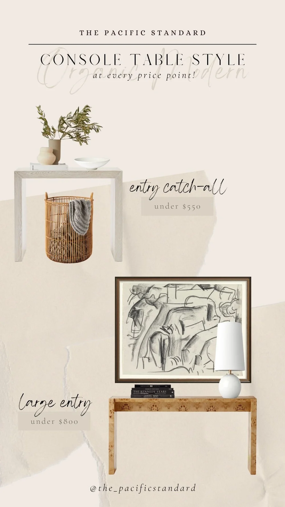 The Pacific Standard — Console Table Styling Ideas